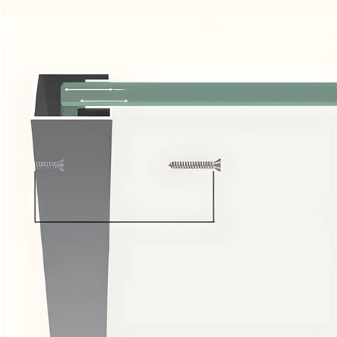 Semi Frameless Single Tempered Glass Shower Screen With Fixed Panel