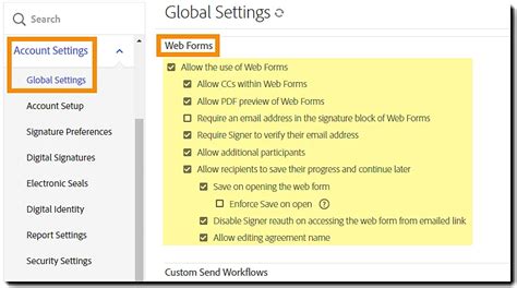 Adobe Acrobat Sign Web Forms