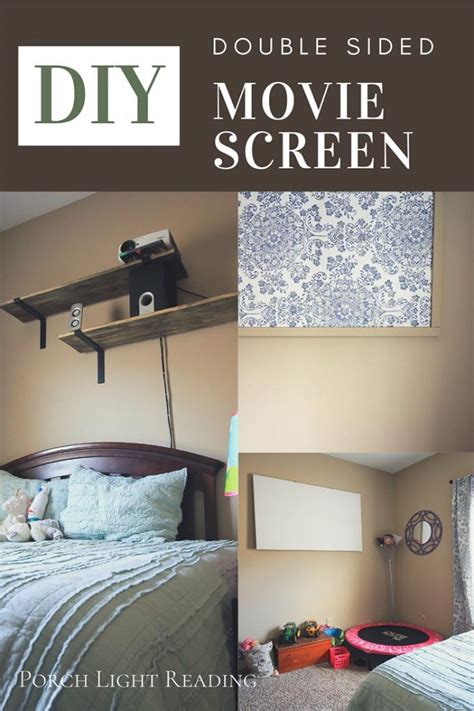 How To Make A Projector Screen DIY Movie Room Porch Light Reading