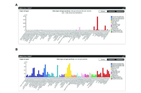 Expression Of Hub Genes In Different Single Cell Types Of Normal