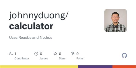 Github Johnnyduongcalculator Uses Reactjs And Nodejs
