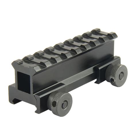 1 See Through Riser Scope Rail Mount 8 Slot Picatinny Weaver Wish