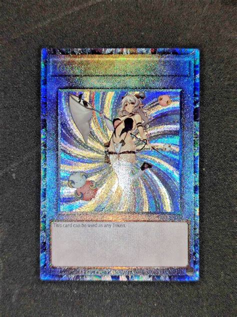 Yu Gi Oh Token Sexy Waifu Girl Holo Ultimate Rare Foil Card