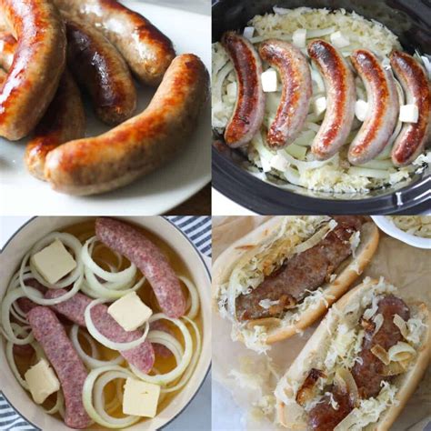 How To Cook Brats 6 Ways Whole Lotta Yum