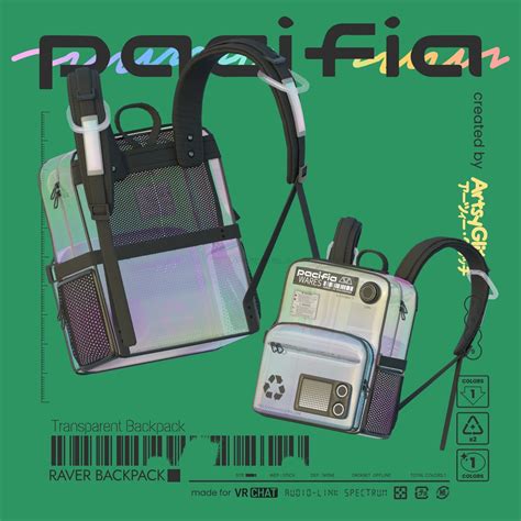 Raver Backpack PACIFIA WARES VRModels D Models For VR AR And CG Projects