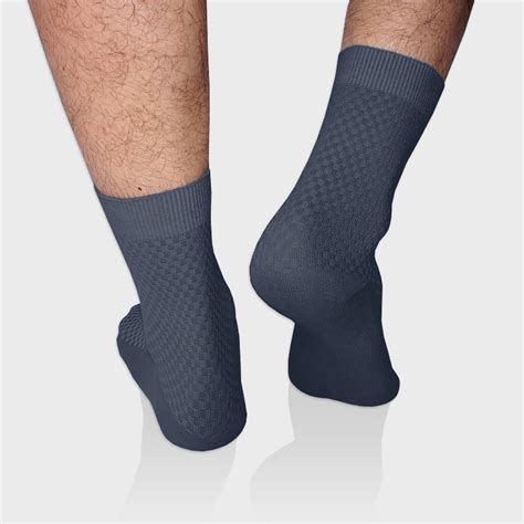 5 Pack Steel Blue Bamboo Socks Bamboo Collection