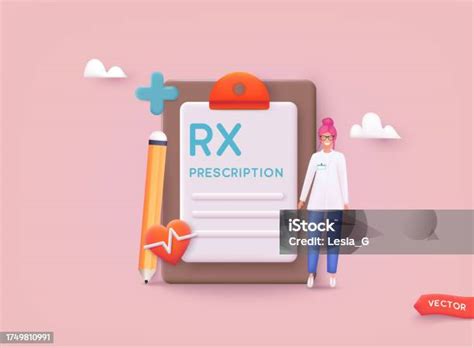Rx 의료 처방 질병 치료 약 의료 및 약국 개념입니다 3d 벡터 웹 광택 약국에 대한 스톡 벡터 아트 및 기타 이미지 약국