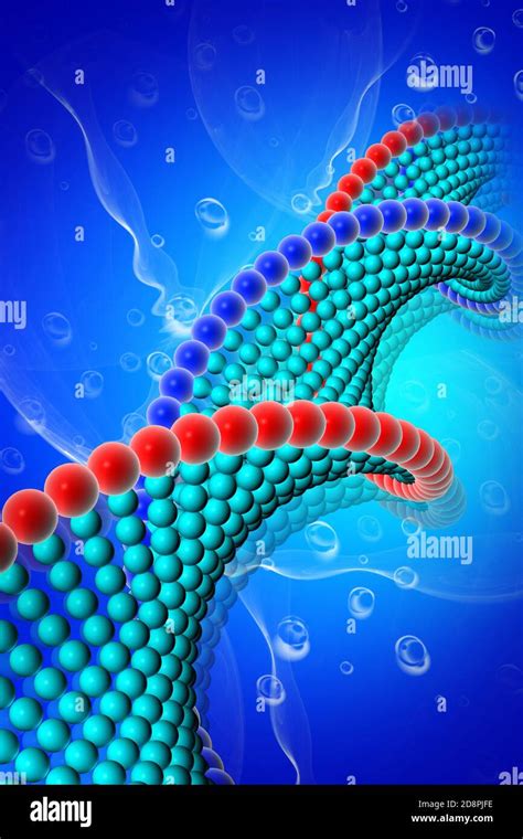 Digital Illustration Of DNA In Color Background Stock Photo Alamy