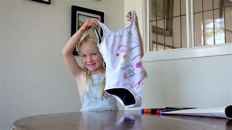 Draw On Swimwear Dos Washable Markers Youtube