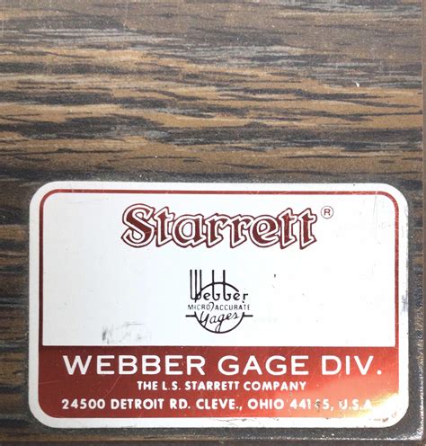 Lot 36pc Starrett Webber Gage Block Set