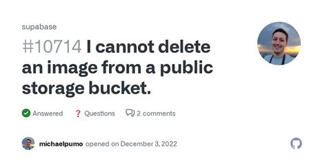 i cannot delete an image from a public storage bucket · supabase