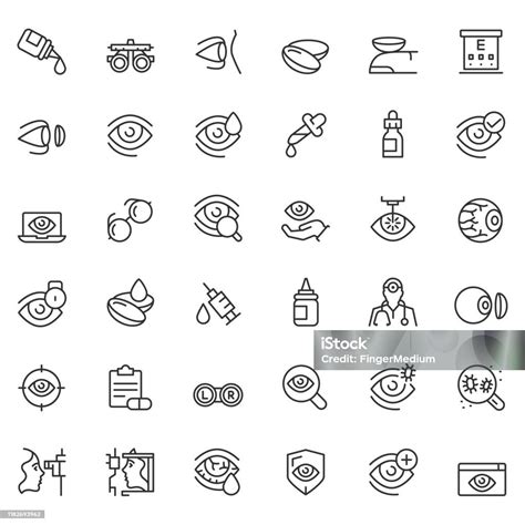 光測量圖示集向量圖形及更多視光學圖片 視光學 眼睛 驗光師 Istock