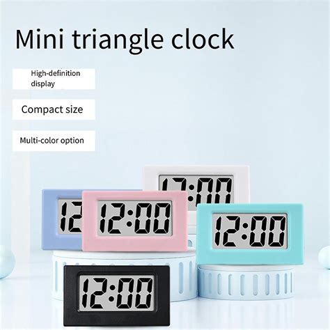 Mini Clock Triangle Led Screen Lectronic Digital Alarm Screen Desktop
