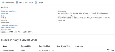 azure analysis services and power bi live connections