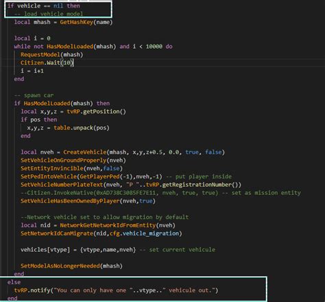 Spawn Car More Than One Time Issue Vrp Official Developers