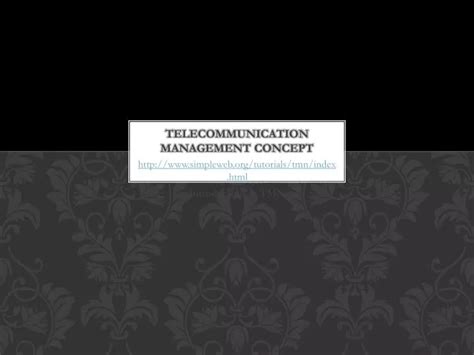 PPT Telecommunication Management Concept PowerPoint Presentation