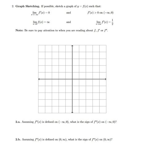 Solved Graph Sketching If Possible Sketch A Graph Of Chegg Com