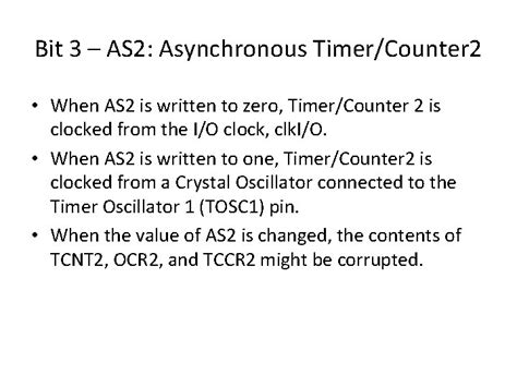 8 Bit Timercounter 2 With Pwm And Asynchronous