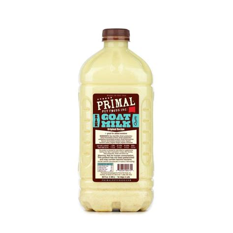 Primal Pet Foods 64oz Raw Goat Milk Half Gallon Pet Insight