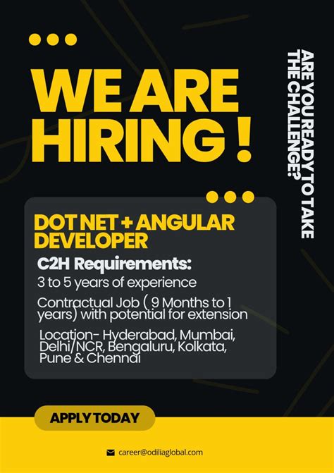 odilia global pvt ltd on linkedin hiring urgenthriring dotnet