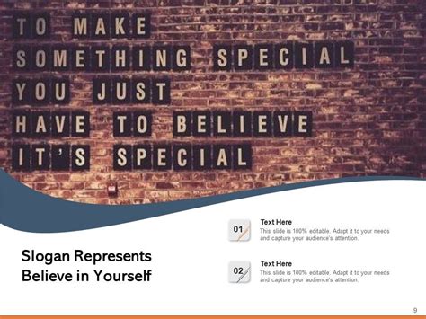 Catchy Slogans And Taglines Roadside Banner Quote Ppt Powerpoint