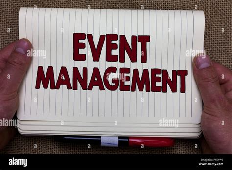 Handwriting Text Writing Event Management Concept Meaning Creation And
