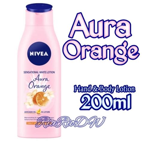 Jual Nivea Sensational Body Lotion Aura Orange 200ml Kesegaran Jeruk