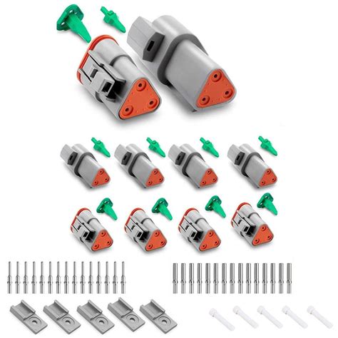 Dt Connectors With Terminal Kit Wire Gauge 16 20 Connector Wedge Lock