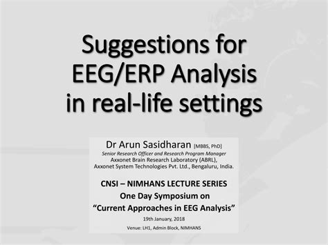 Pdf Suggestions For Eeg Erp Analysis In Real Life Settings