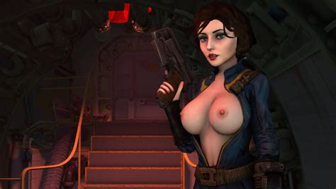 Rule 34 10mm Pistol 3d Areolae Big Breasts Bioshock Bioshock Infinite