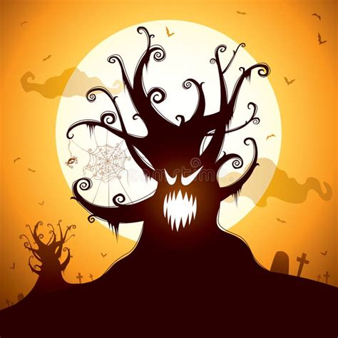 Spooky Tree Illustration Stock Illustrations 40 735 Spooky Tree Illustration Stock