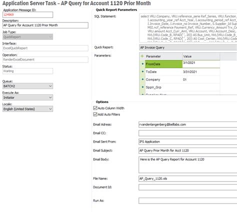 Dynamic Parameters For Scheduled Quick Report Ifs Community