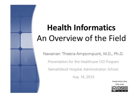 Introduction To Health Informatics And Health It Part 1