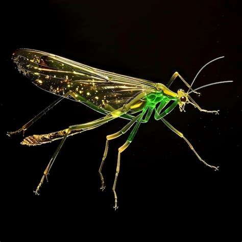 Premium Photo Mantidfly With Long Body And Legs Formed In Oil