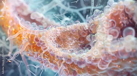 Cross Section Of A Nerve Fiber Showing The Myelin Sheath And The Arrangement Of Axons Within A