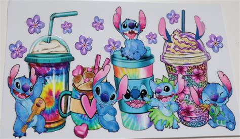 16oz Uv Dtf Transfer Lilo And Stitch Ink Merch