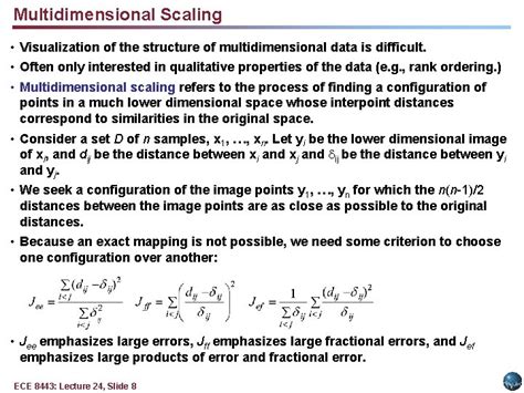 ece 8443 pattern recognition lecture 24 networks maps