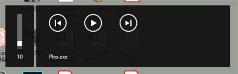 windows 10 plex app this large volume overlay has started appearing