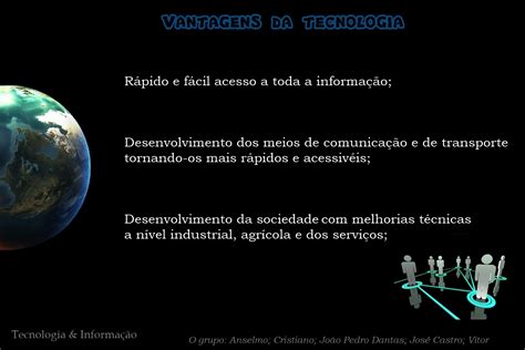 Tecnologia And Informação Vantagens E Desvantagens Da Tecnologia