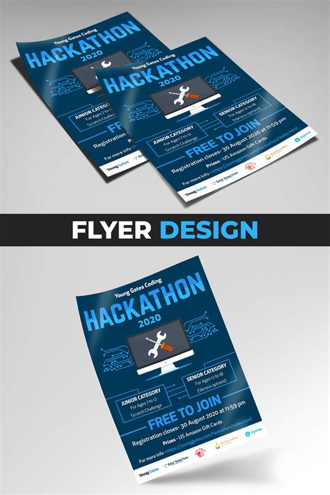 Flyer Design For Hackathon Pamphlet Design Flyer Design Flyer