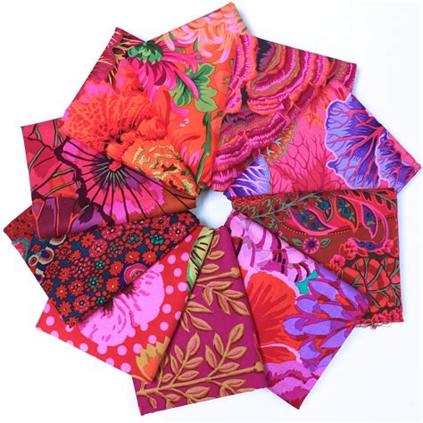 Kaffe Fassett Fat Quarter Bundle In Red Philip Jacobs Kaffe