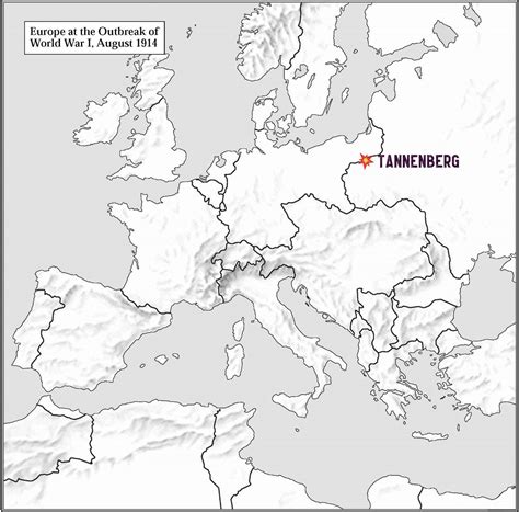 The Battle Of Tannenberg During Ww1