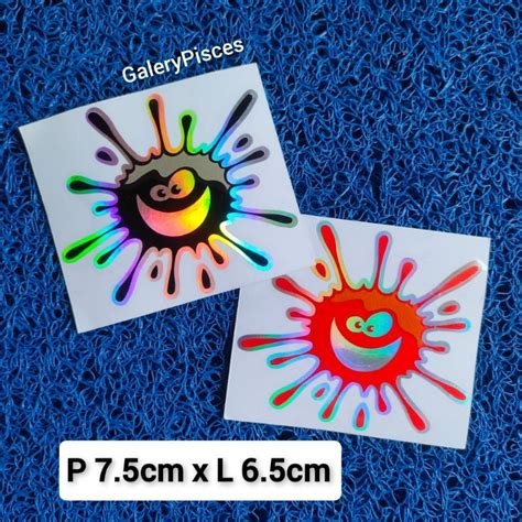 Jual Stiker Motor Gambar Crot Cipratan Noda Bercak Stiker Hologram