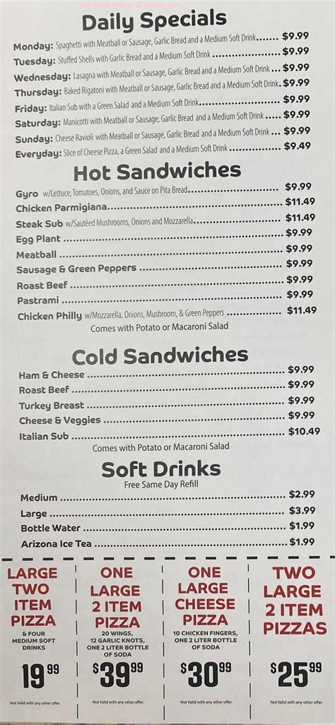 Online Menu Of Tonys Pizza Restaurant Boulder City Nevada 89005 Zmenu