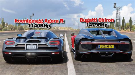 Fh5 Drag Race Chiron Vs Agera R Youtube