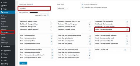 how to disable topics and posts moderation in wpforo wordpress forum
