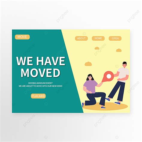 Relocation Announcement Blue Poster Template Template Download On Pngtree