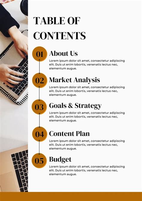 Free And Customizable Table Of Contents Templates Canva