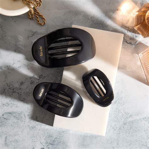 Black Flat Cloud Clip Small Kitsch