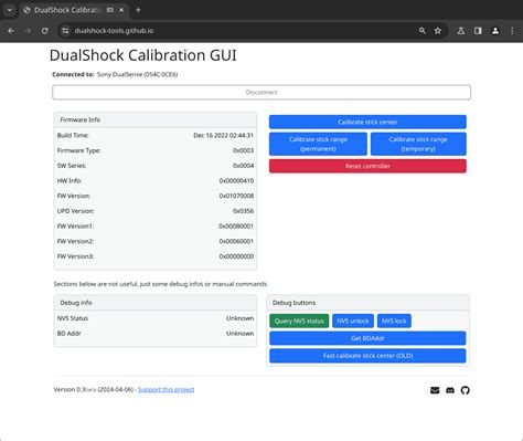 Dualshock Calibration In The Browser